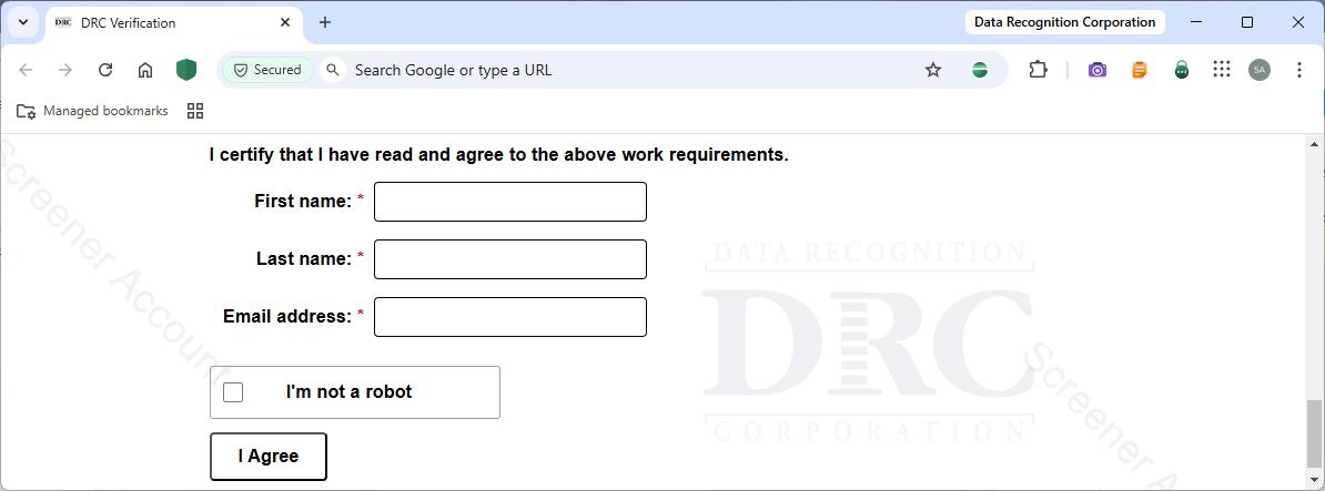 DRC’s Temporary Employee Work Requirements